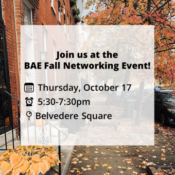 Join us at the BAE fall networking event! – Baltimore Area Evaluators
